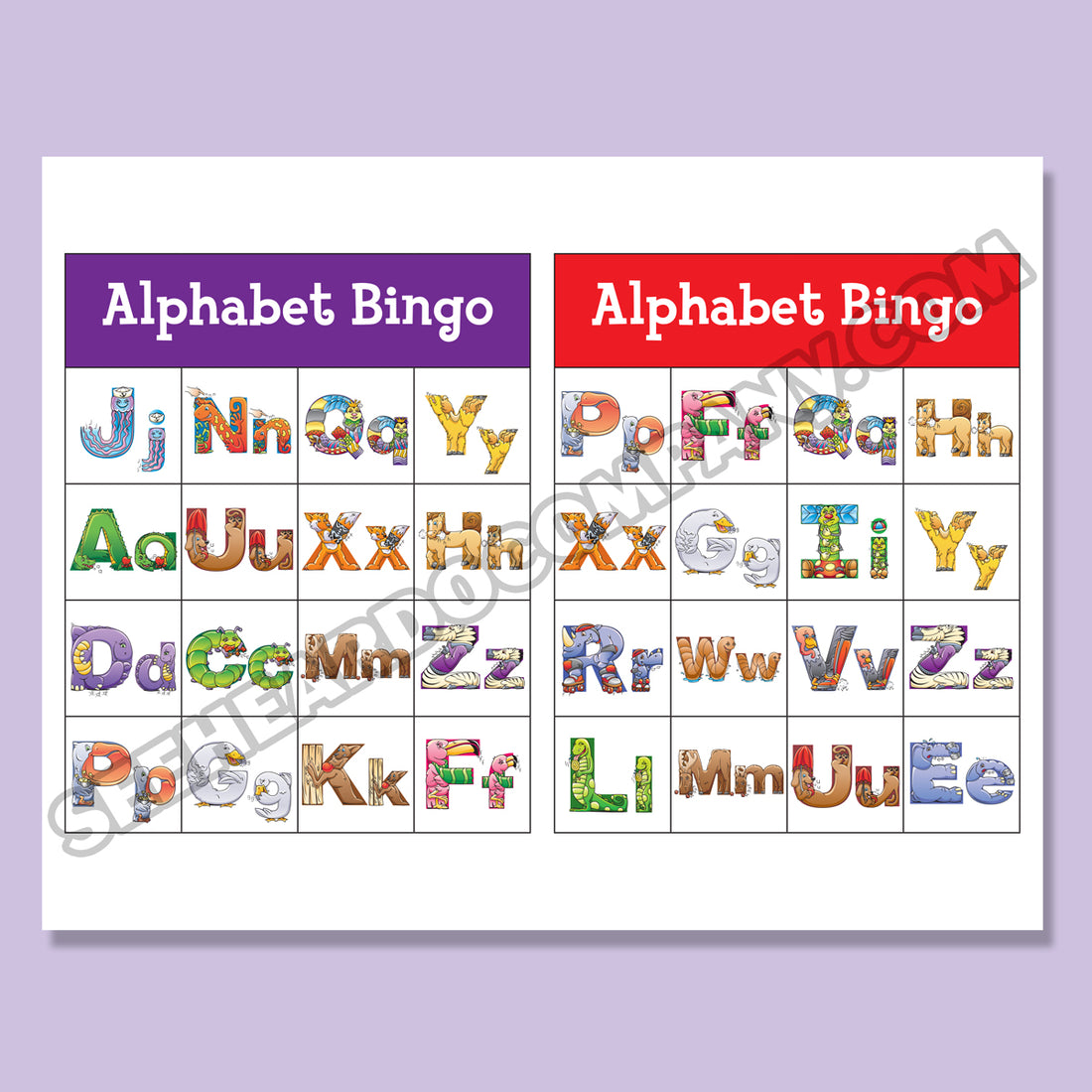 Amazing Action Alphabet Bingo (Digital Download) – The Amazing Action ...