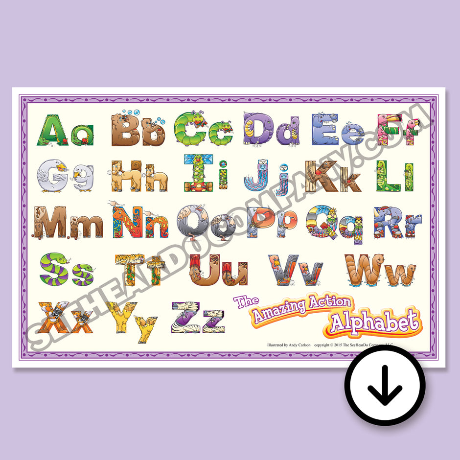 Learn Your Alphabet – The Amazing Action Alphabet