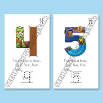 Number Neighborhood Wall Cards – The Amazing Action Alphabet